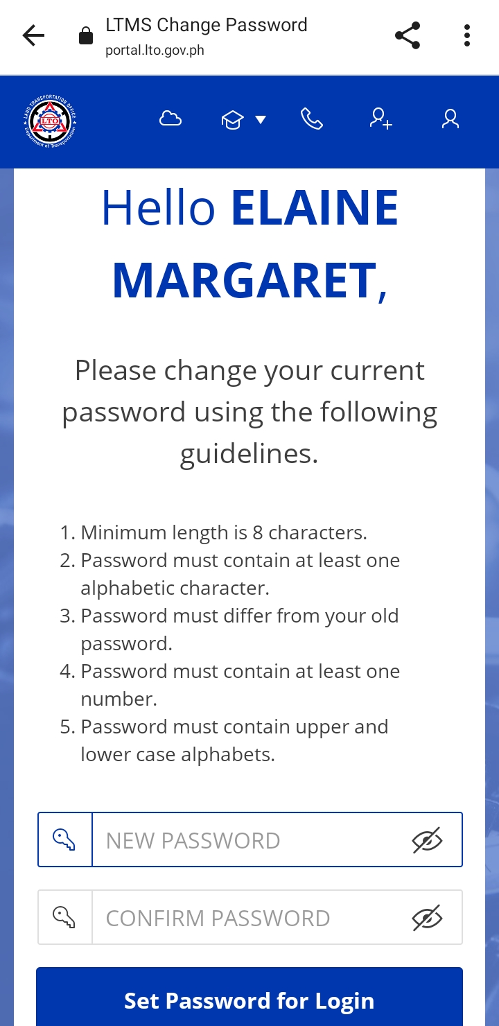 How to Change Password Account in LTMS Portal - LTMS PORTAL PH