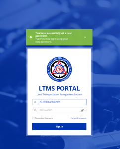 How to Change Password Account in LTMS Portal - LTMS PORTAL PH