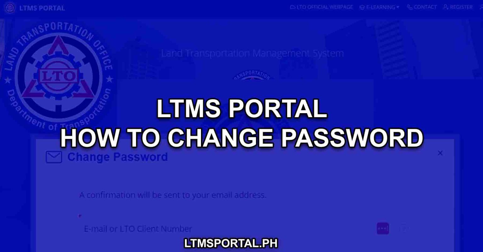 How to Change Password Account in LTMS Portal - LTMS PORTAL PH