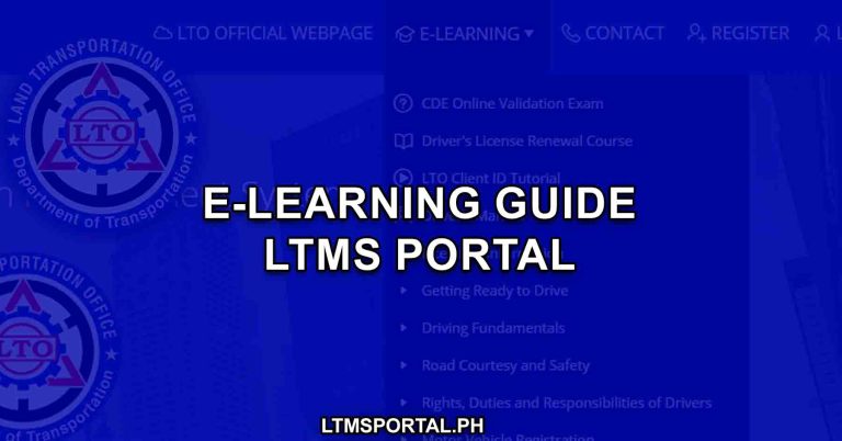 e-Learning LTMS Portal: What to Expect - LTMS PORTAL PH