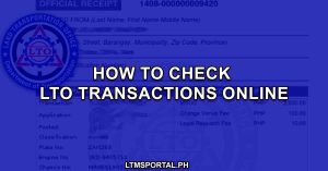 How to Check Your LTO Transactions Online - LTMS PORTAL PH