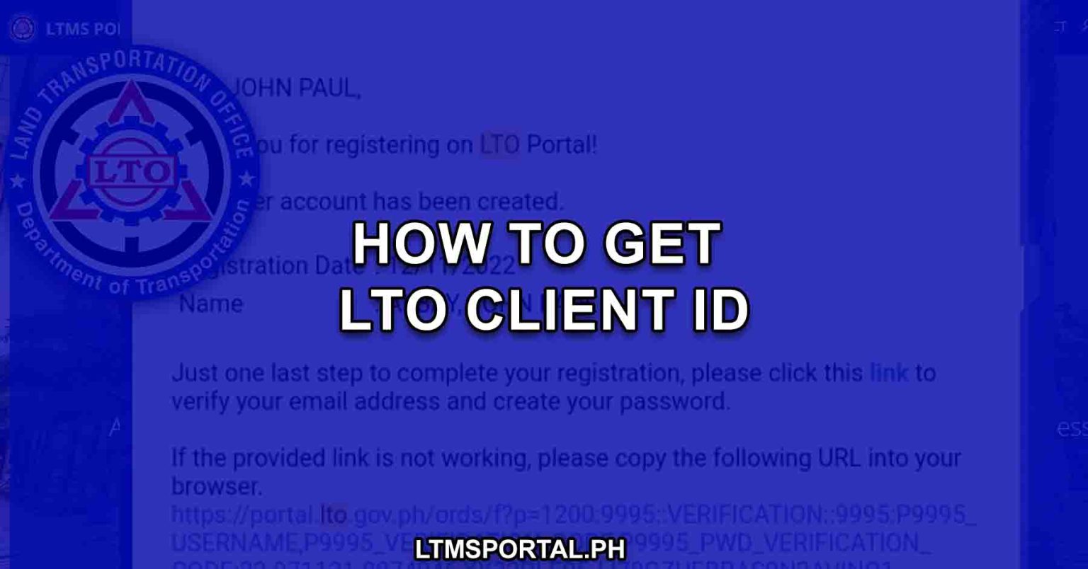 What is LTO Client ID and How to Get One - LTMS PORTAL PH
