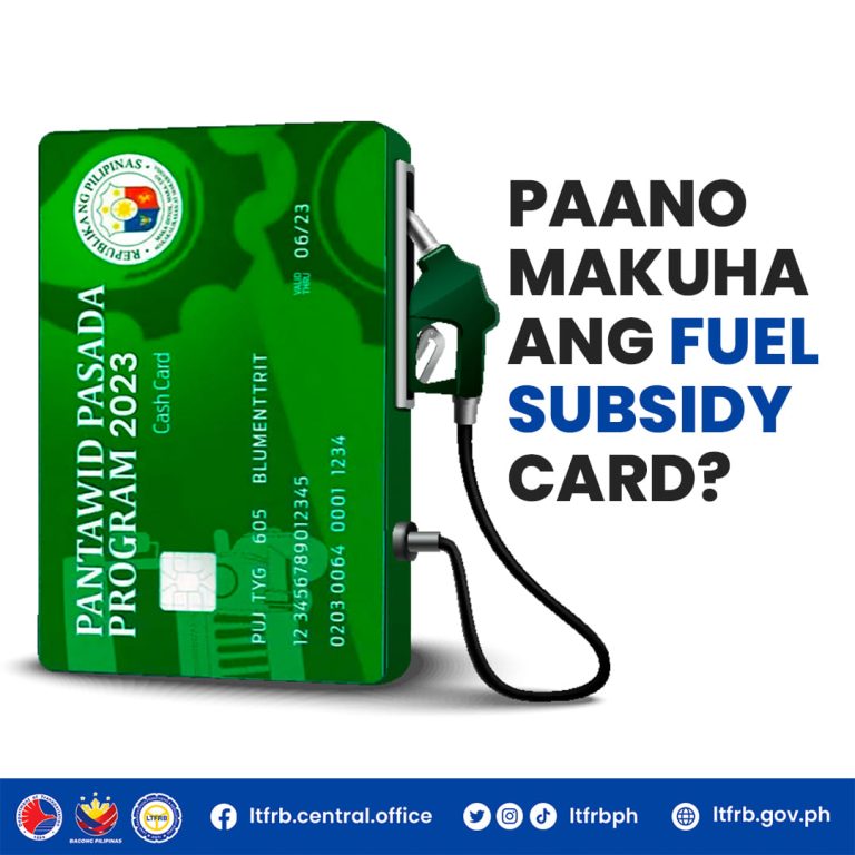 LTFRB Fuel Subsidy Program (Pantawid Pasada Program) - LTMS PORTAL PH