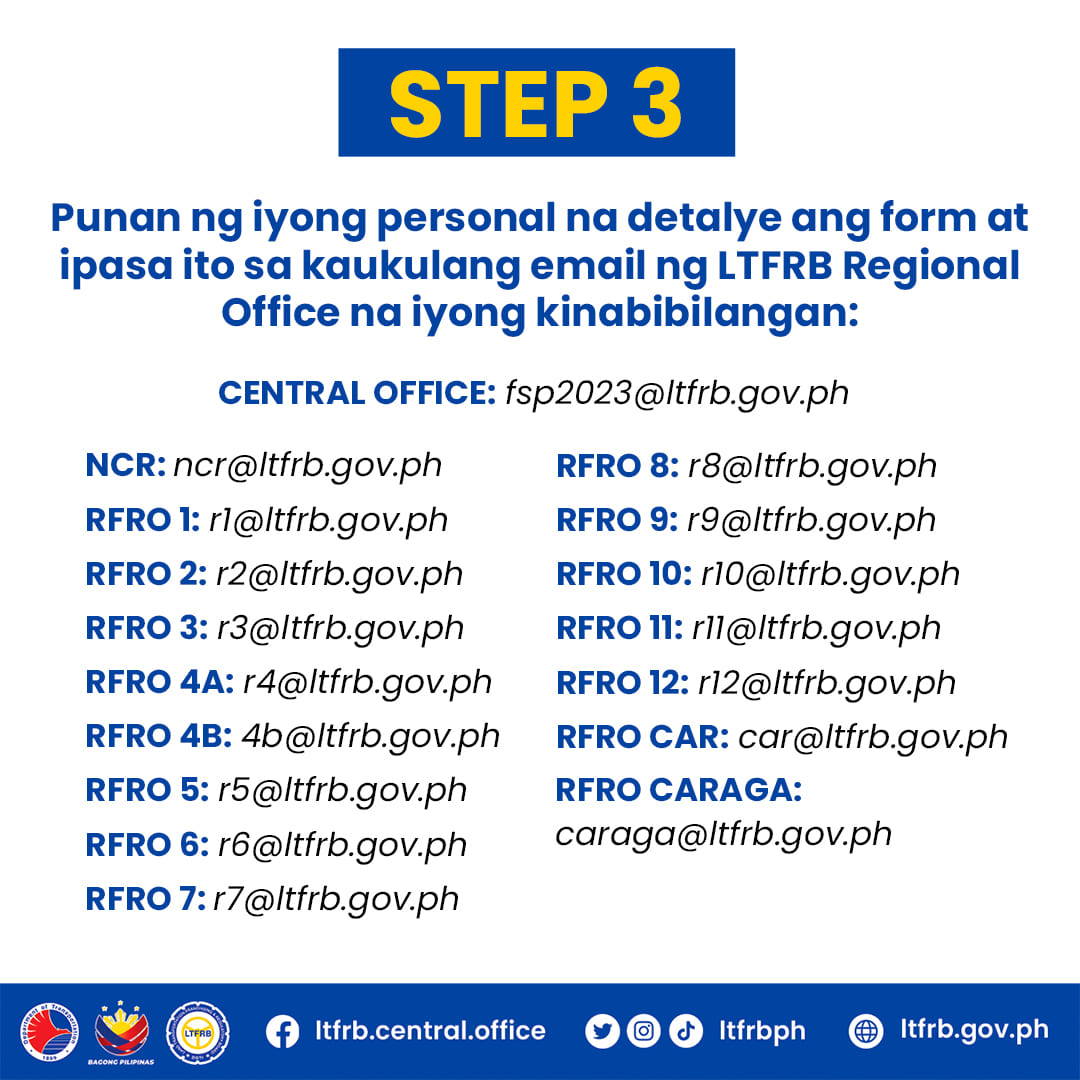 LTFRB Fuel Subsidy Program (Pantawid Pasada Program) - LTMS PORTAL PH