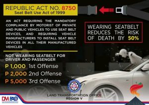 RA 8750: The Seat Belts Use Act of 1999 - LTMS PORTAL PH