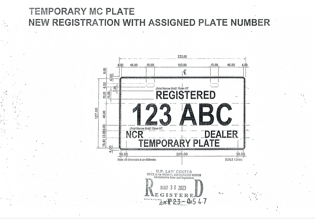 LTO Authorization for Temporary Plates: Understanding the Rules and ...