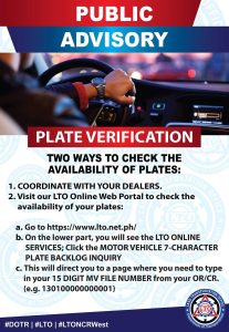 LTO Check Plate Online: Verify Your Vehicle Plate Number - LTMS PORTAL PH